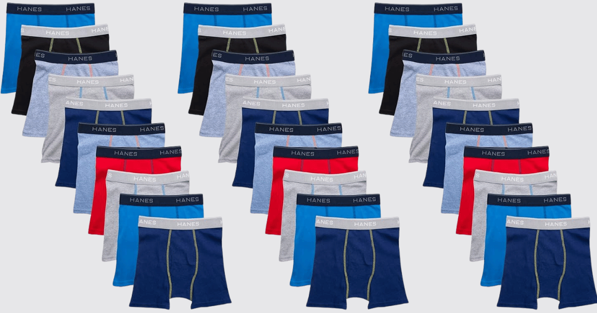 Hanes Boys Boxer Briefs 10-Pack Only $13.xx on Amazon (Reg. $22) - The ...