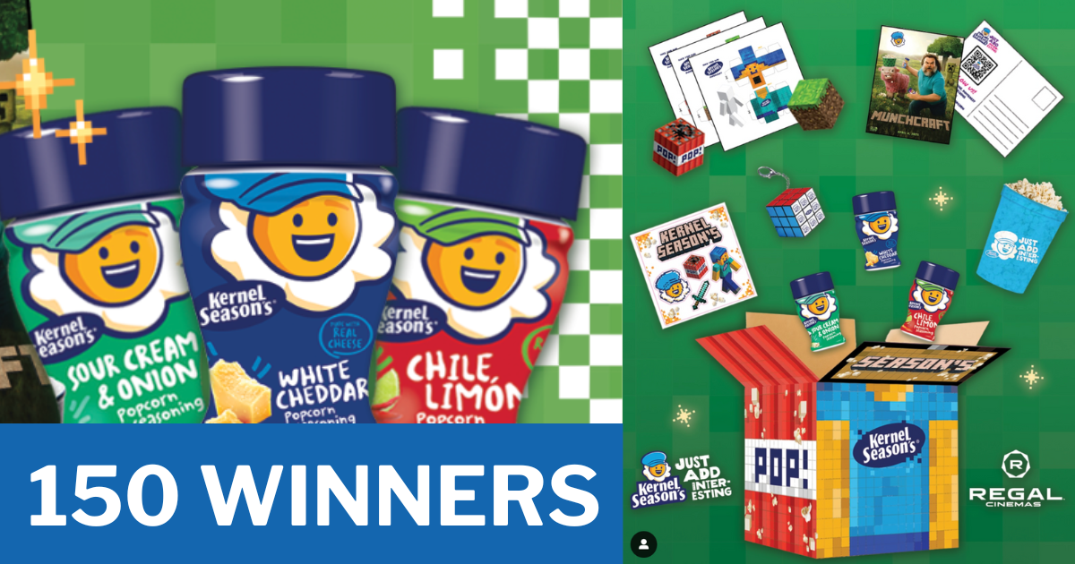 Kernel Seasons Minecraft Movie Night Giveaway - The Freebie Guy®