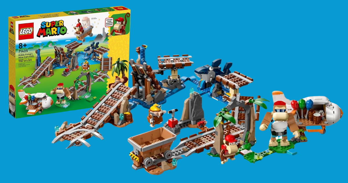 LEGO Super Mario Diddy Kong's Mine Cart Ride Expansion Set Only $58 on ...