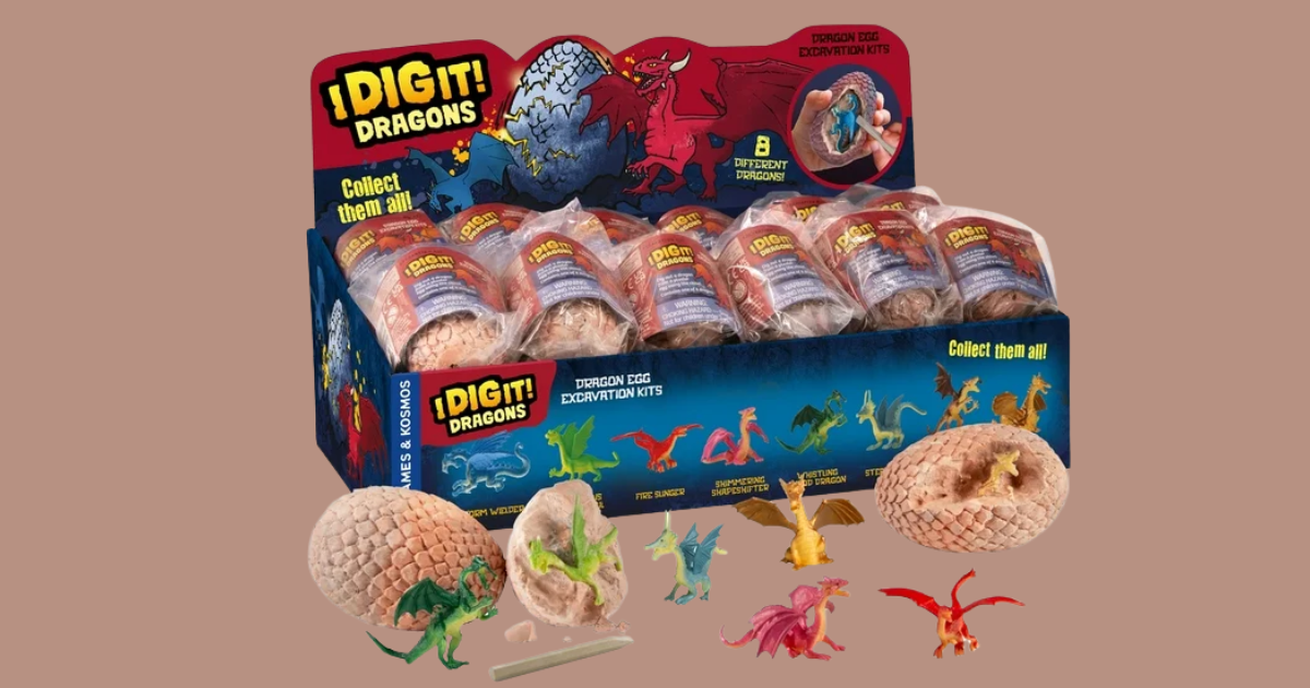 Thames & Kosmos I Dig It! Dragons - Egg Excavation Kit Only $2 (Reg $9 ...