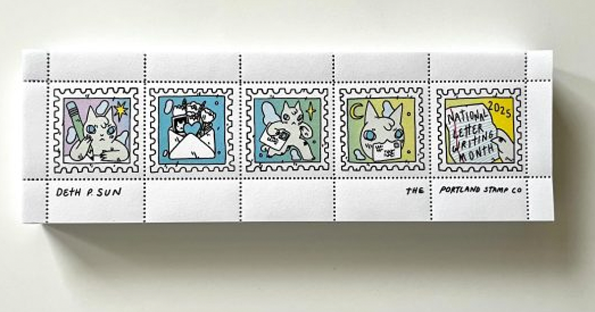 Free Mini Sheet of Stamps from The Portland Stamp Company - The Freebie ...