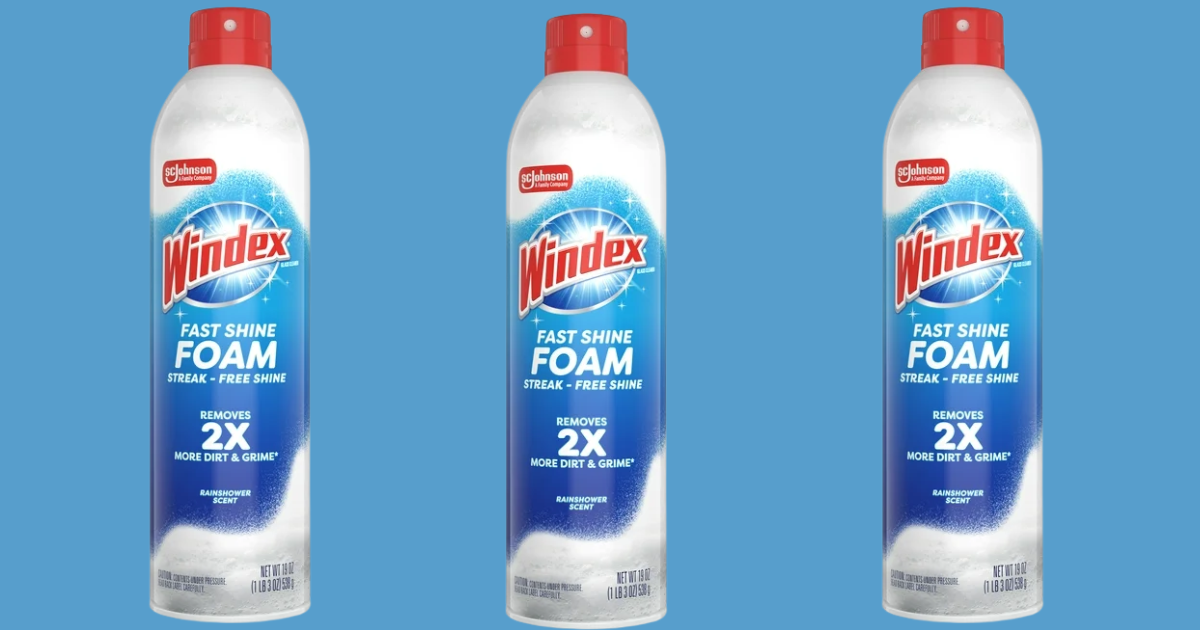 Windex Fast Shine Foam Glass Cleaner Only $1.98 After Offers ( Reg $3. ...