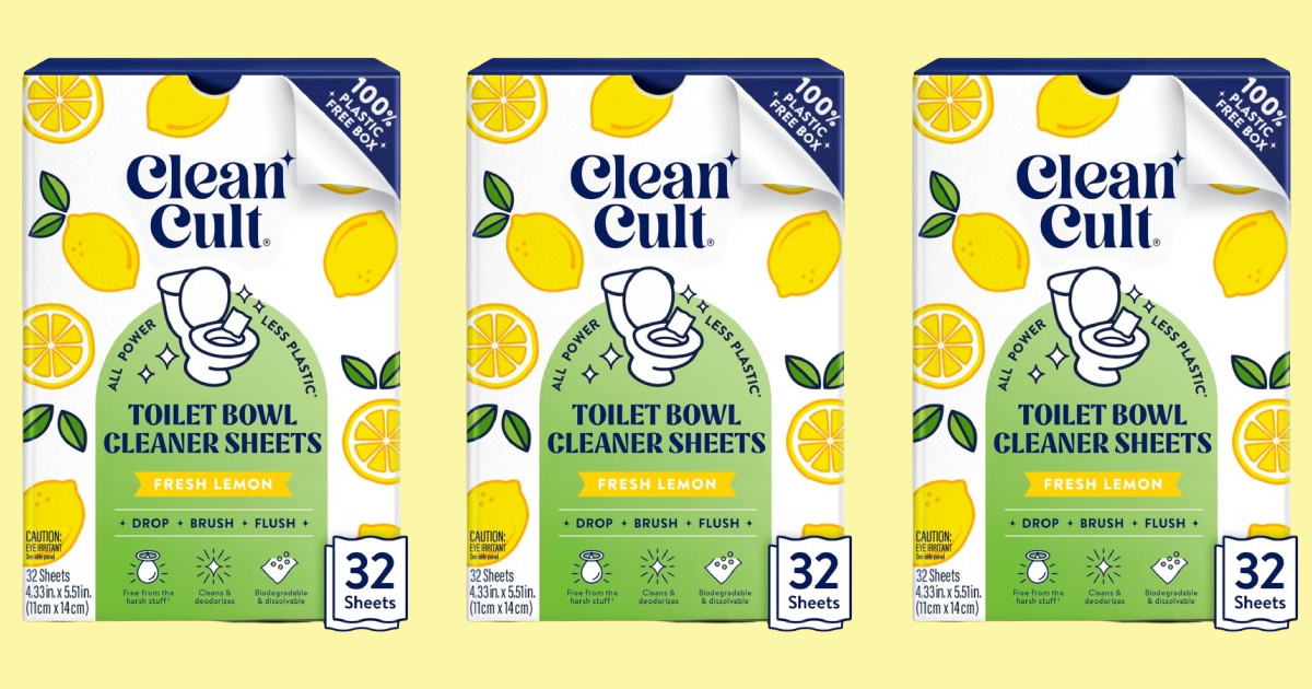 Cleancult Toilet Bowl Cleaner Sheets Only $3.xx Shipped on Amazon (Reg ...