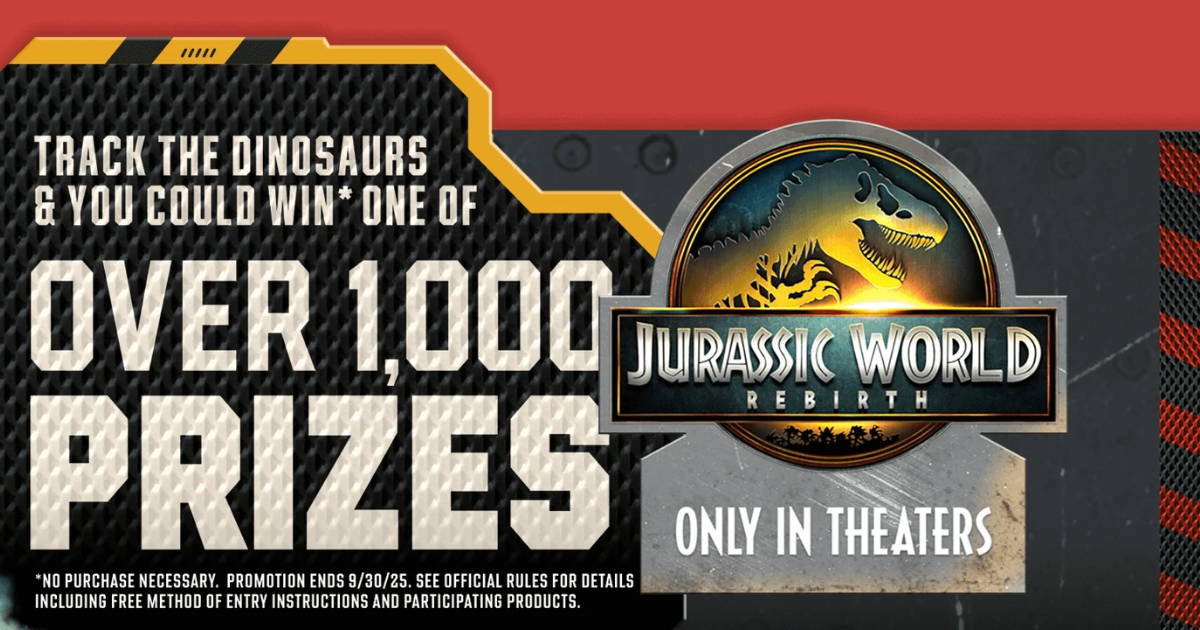 Quaker Jurassic World Instant Win Game & Sweepstakes | WIN FREE ...