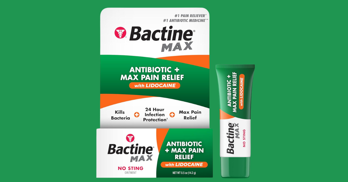 Bactine MAX Antibiotic + Pain Relieving Ointment Only $3.xx (Reg $9 ...