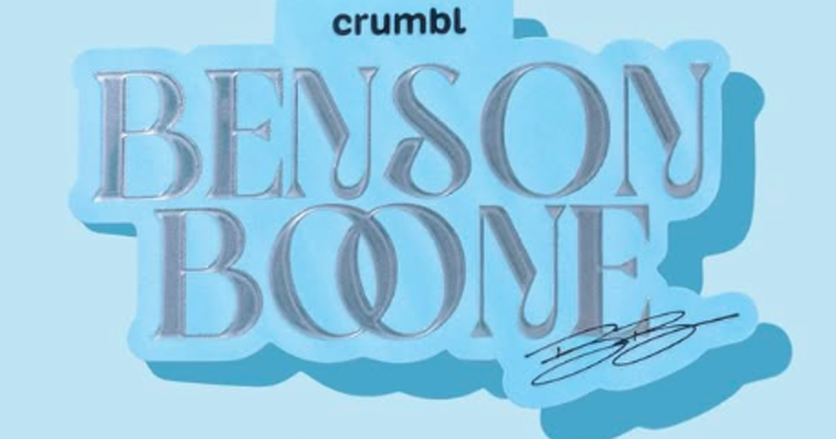 Free Benson Boone Stickers at Crumbl - First 100 Per Store! - The ...