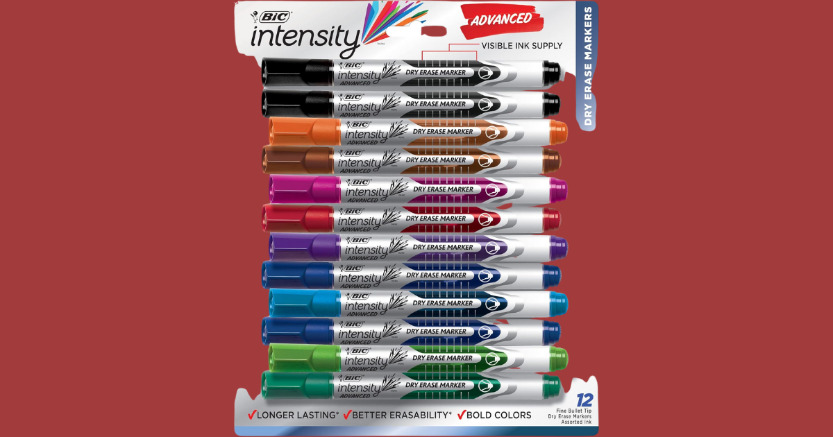 BIC Intensity Advanced Colorful Dry Erase Markers Only $7.xx (Reg $19 ...