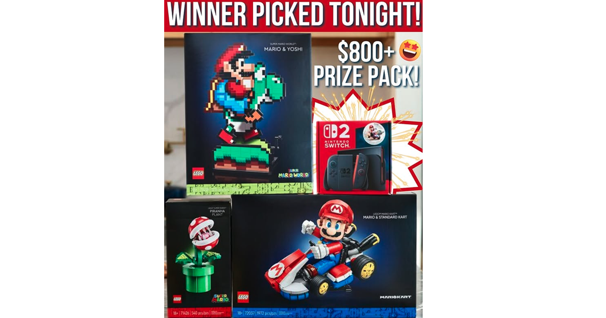 Win It Wednesday - Win a Mario LEGO and Nintendo Prize Package! $800 ...