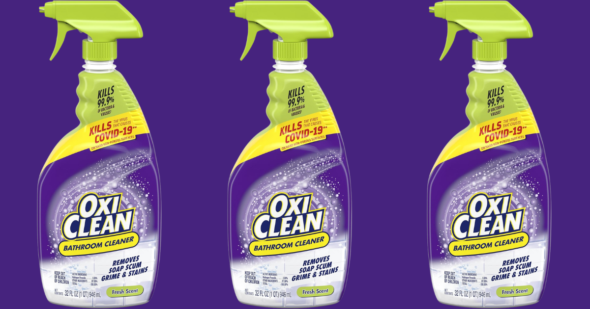 OxiClean Bathroom Cleaner Only $3.xx (Reg $5) - The Freebie Guy® ️️️