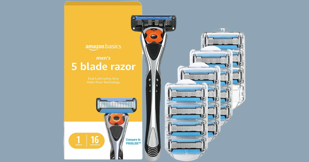 Amazon Basics 5-Blade MotionSphere Men's Razor Only $10.xx (Reg $20 ...