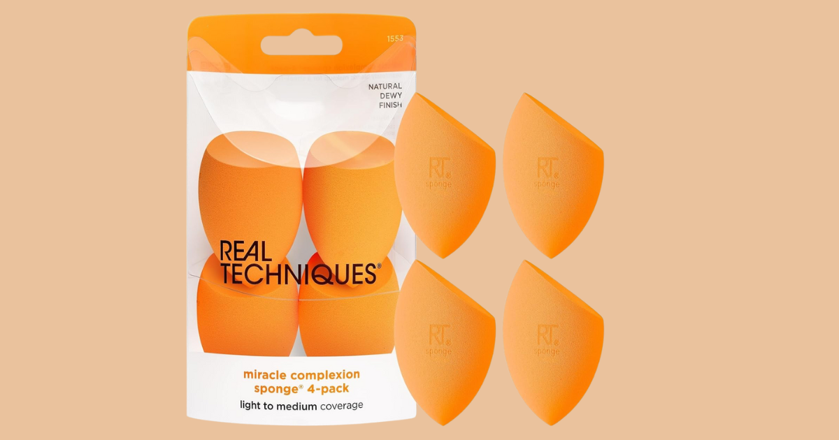 Real Techniques Miracle Complexion Sponge 4Ct Only $10.xx (Reg $19) - The Freebie Guy® ️️️