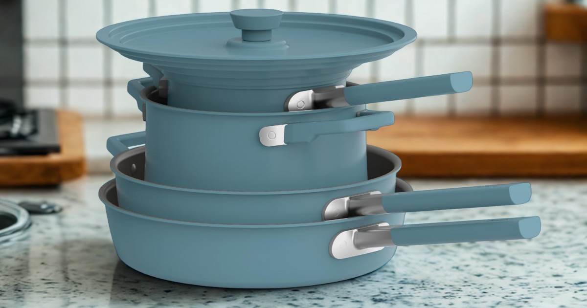 bella 9-Piece Ceramic Nonstick Cookware Set Only $36 on Amazon (Reg. $120) - The Freebie Guy® ️️️