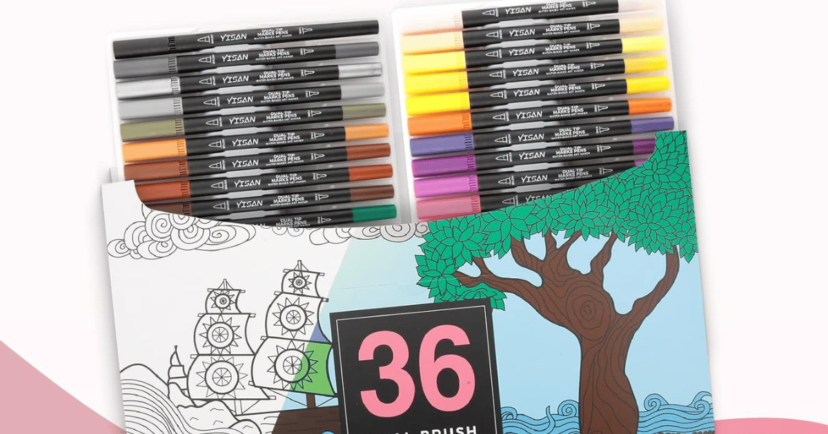 Journaling Dual Tip Markers 36-Count Just $3.xx on Amazon - The Freebie ...