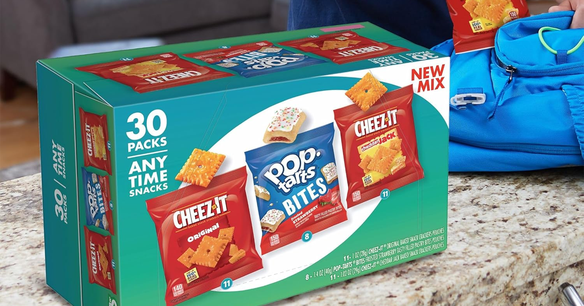 Kellogg's Cheez-It & Pop-Tarts 30CT Snack Variety Pack Only $10.xx on ...