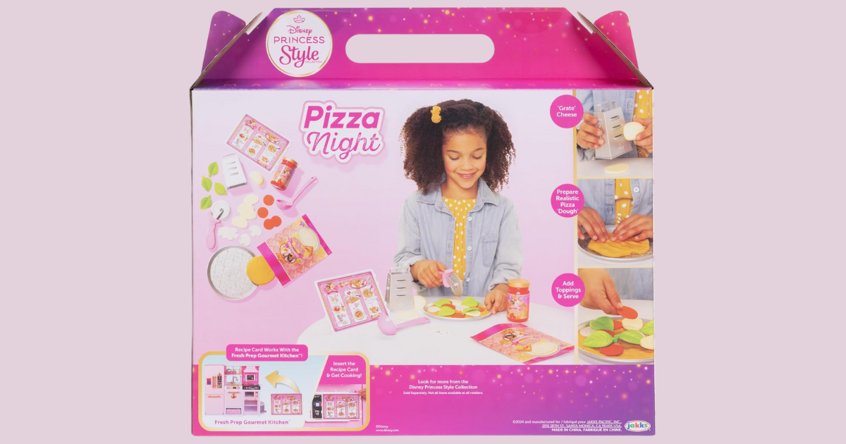 Disney Princess Style Collection Pink Apron Pizza Night Meal Kit Only ...