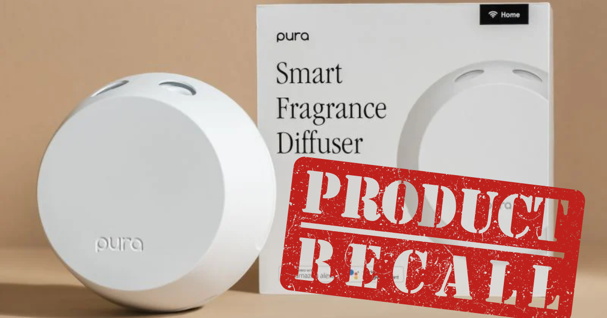 Pura Scents Smart Home Fragrance Diffusers Recall Alert - The Freebie Guy® ️️️