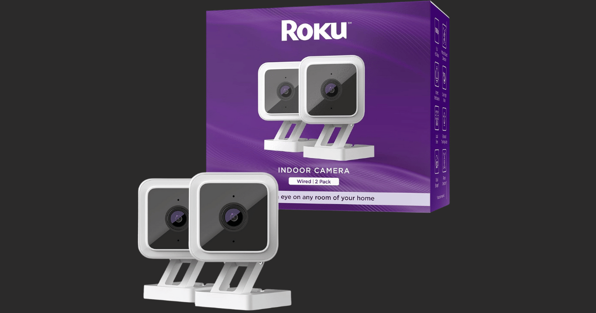 Roku Indoor Security Camera 2-Pack Just $14.xx (Reg $60) - The Freebie ...