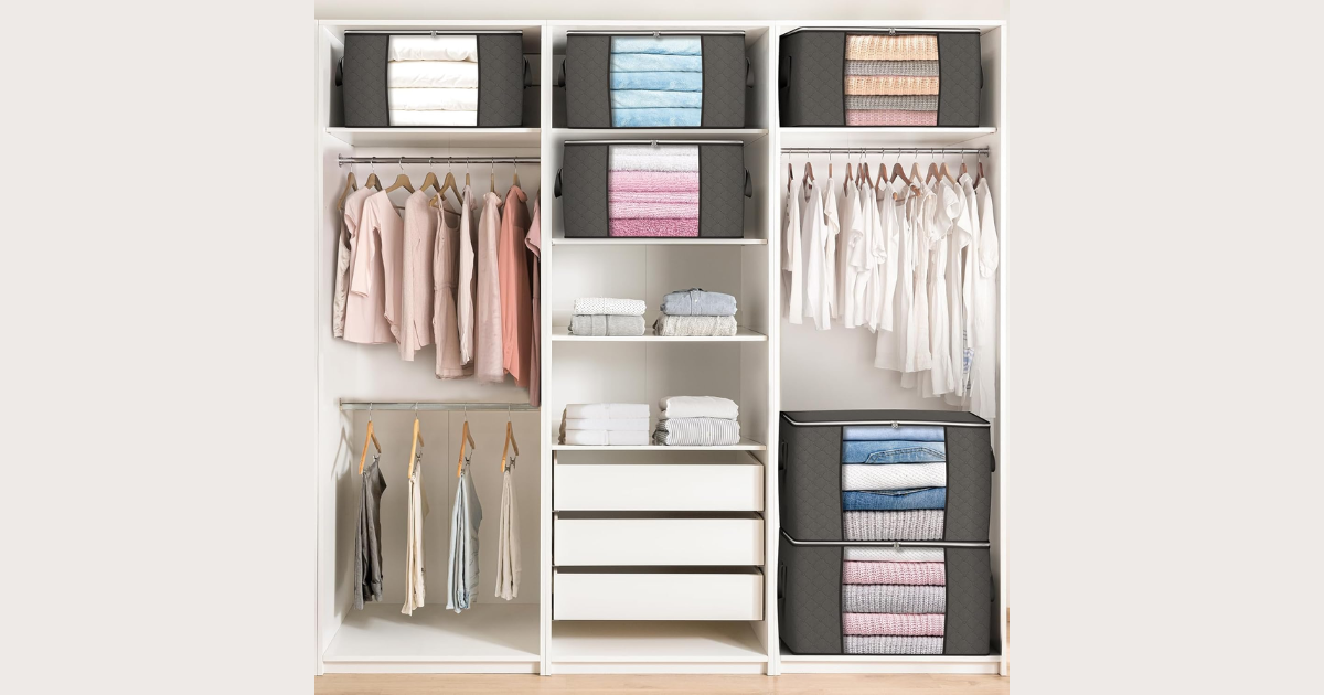 Large Foldable Storage Bags 6-Pack Only $11.xx on Amazon (Reg. $20 ...