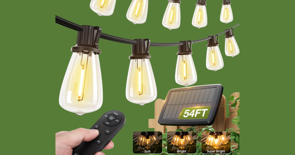 Addlon 54FT Solar String Lights Only $22 on Amazon (Reg. $40) - The ...