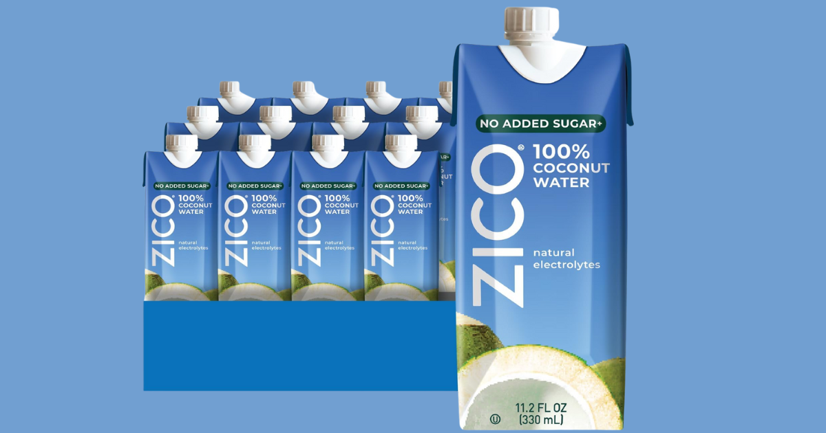 Zico 100% Coconut Water Pack of 12 Only $12.xx on Amazon (Reg. $20) - The Freebie Guy® ️️️