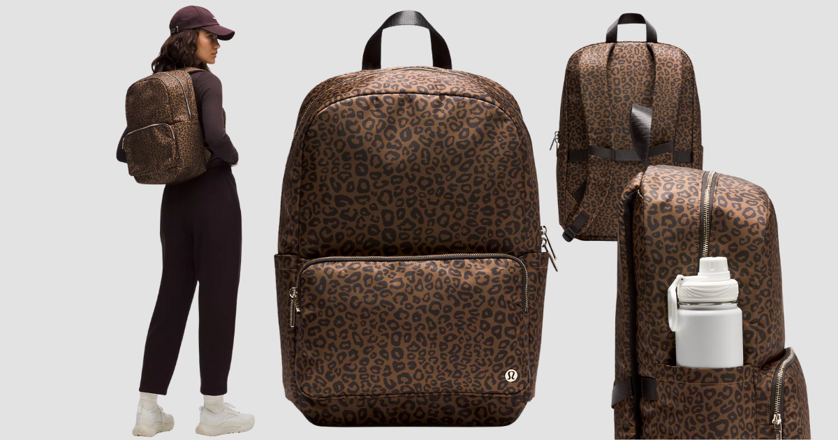 New Lululemon Leopard Print Backpack! Trending Now - The Freebie Guy® ️️️