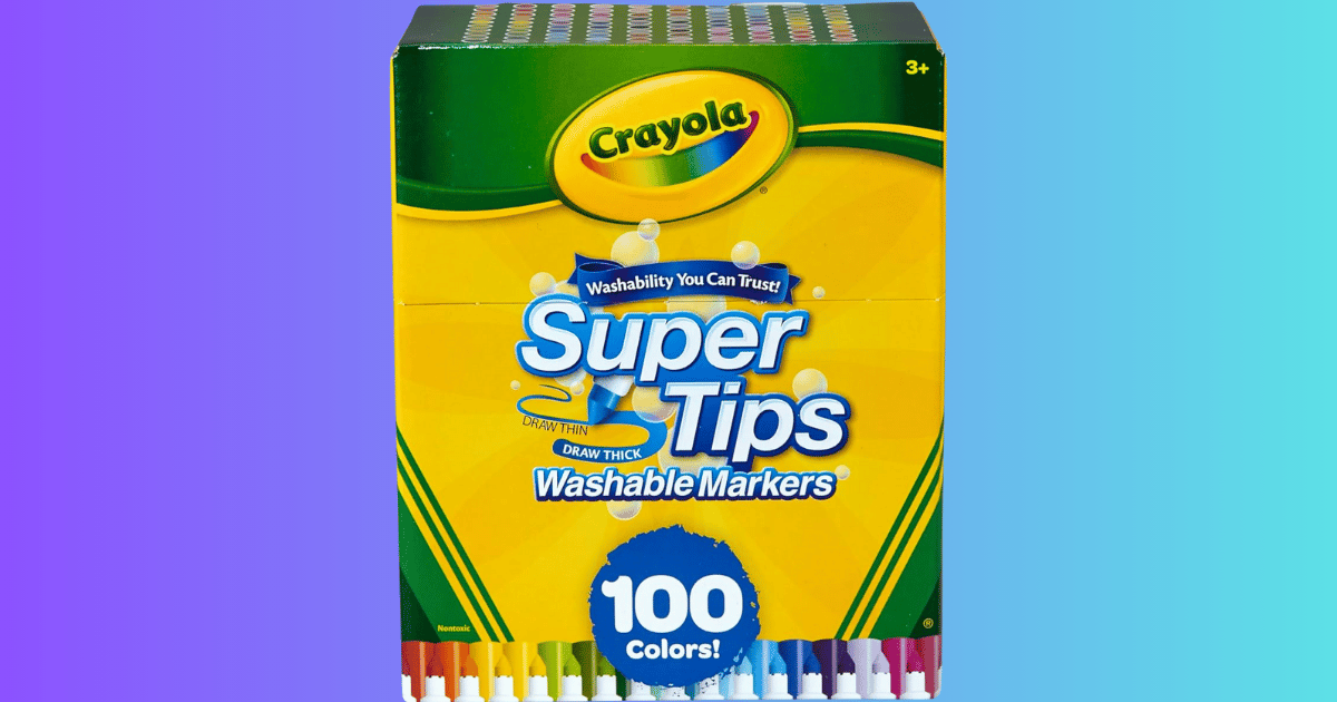 Crayola Super Tips 100-Count Marker Set Only $13.xx (Reg $20) - The ...