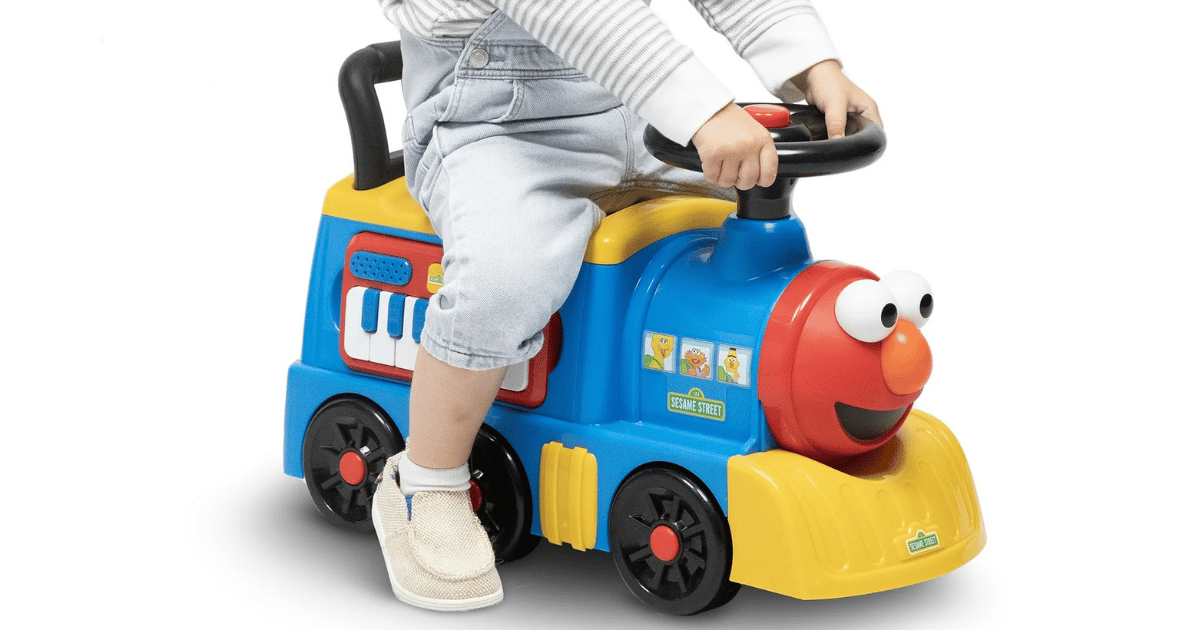 Sesame Street Elmo Musical Train Ride-on Just $23 (Reg $38) - The ...