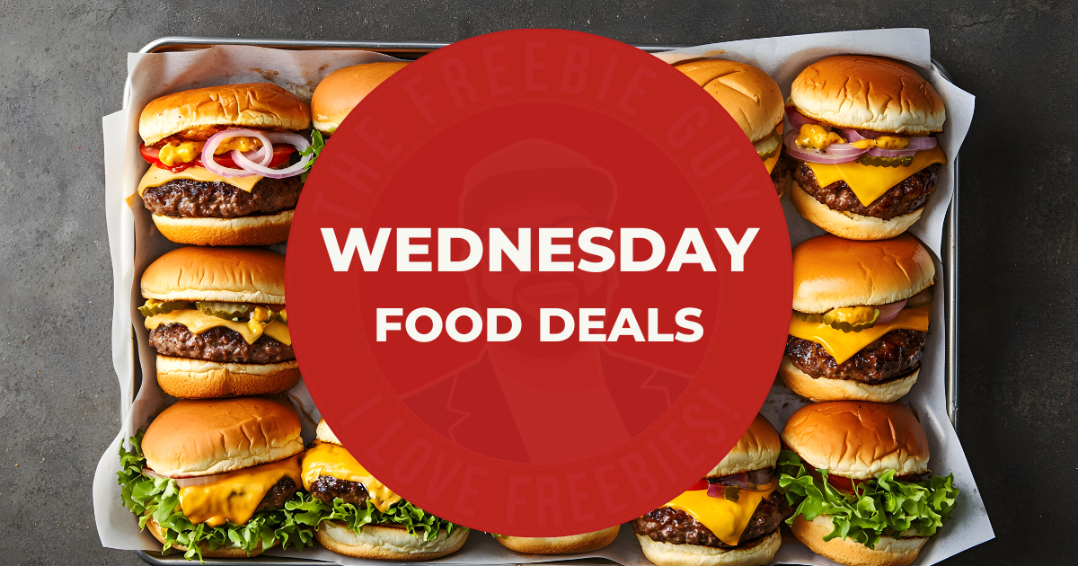 Best Wednesday Restaurant Food Deals and Specials - The Freebie Guy®️