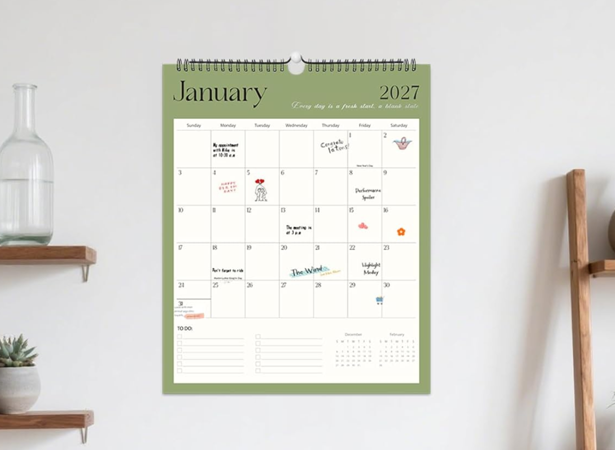 Wall Calendar 18-Month Only $2.39 on Amazon (Reg. $9) - The Freebie Guy ...