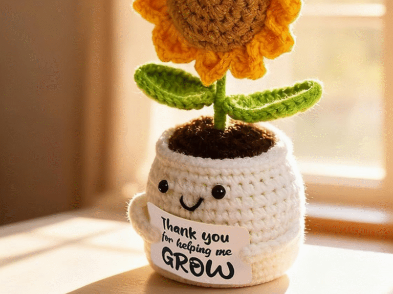 Teacher Appreciation Gift Crochet Sunflower $4.xx On Amazon (Reg $10 ...